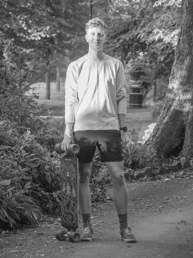 4. Ryan Swanton in the 2023 UK UltraSkate - okozo Longboard Backpacks